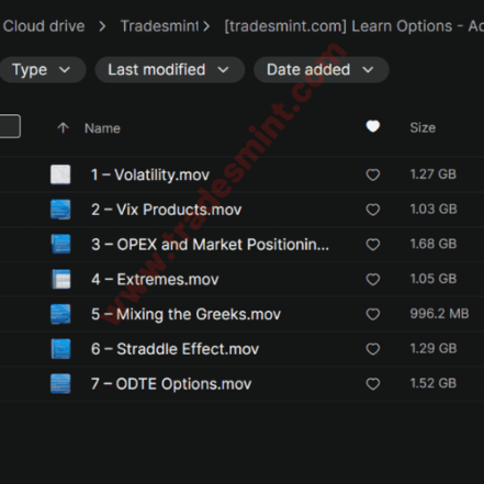 Learn Options - Advanced Option Course - Trades Mint
